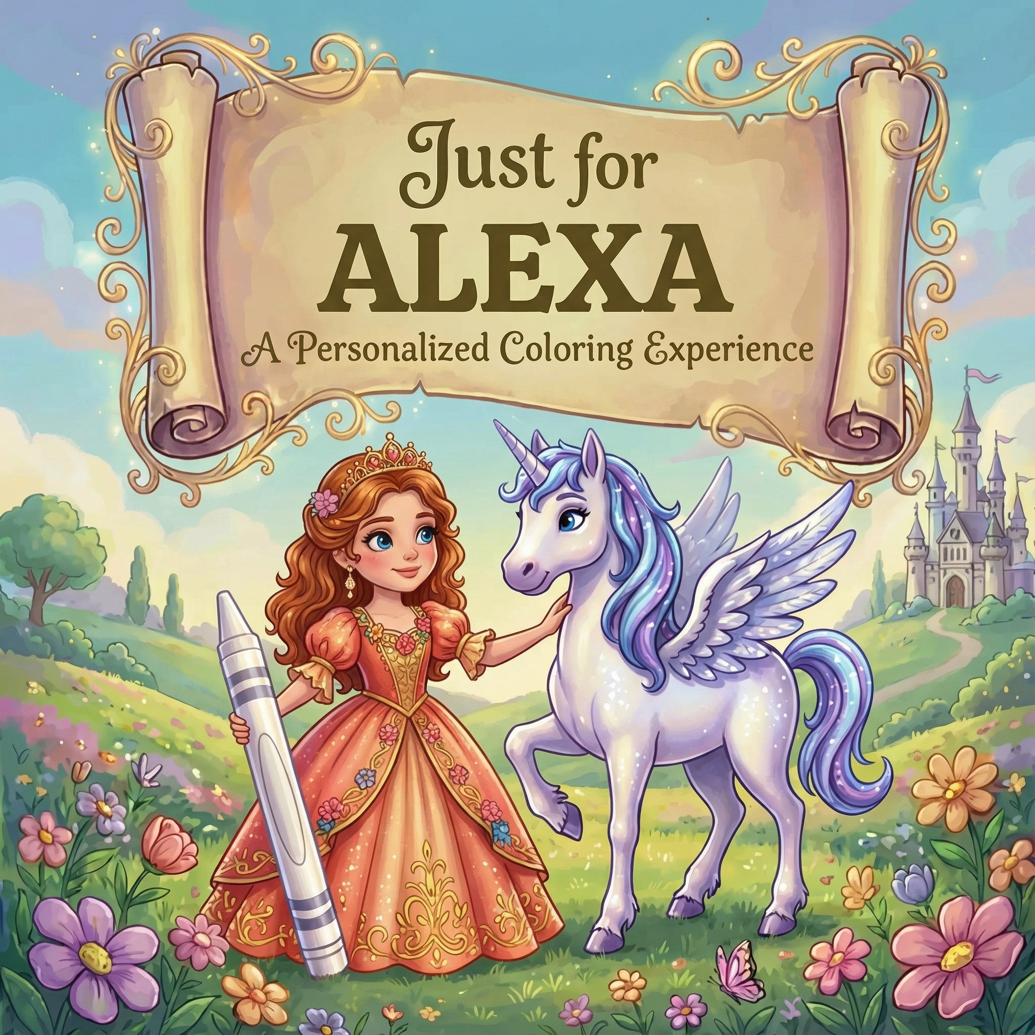 Alexa Personalized Coloring Book | Ages 4–8 | L.K. Bunting