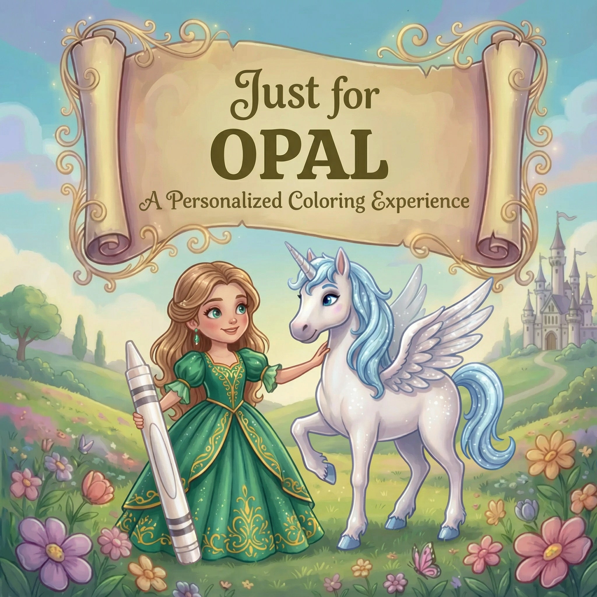 Opal Personalized Coloring Book | Ages 4–8 | L.K. Bunting